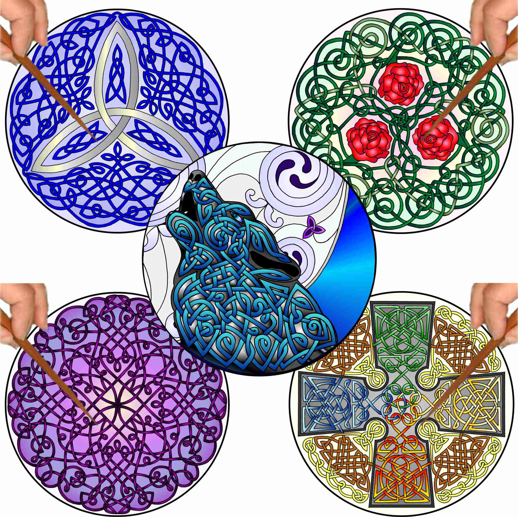 Celtic Mandalynth Tracing Plates – Celtic Art Store / EHR Books