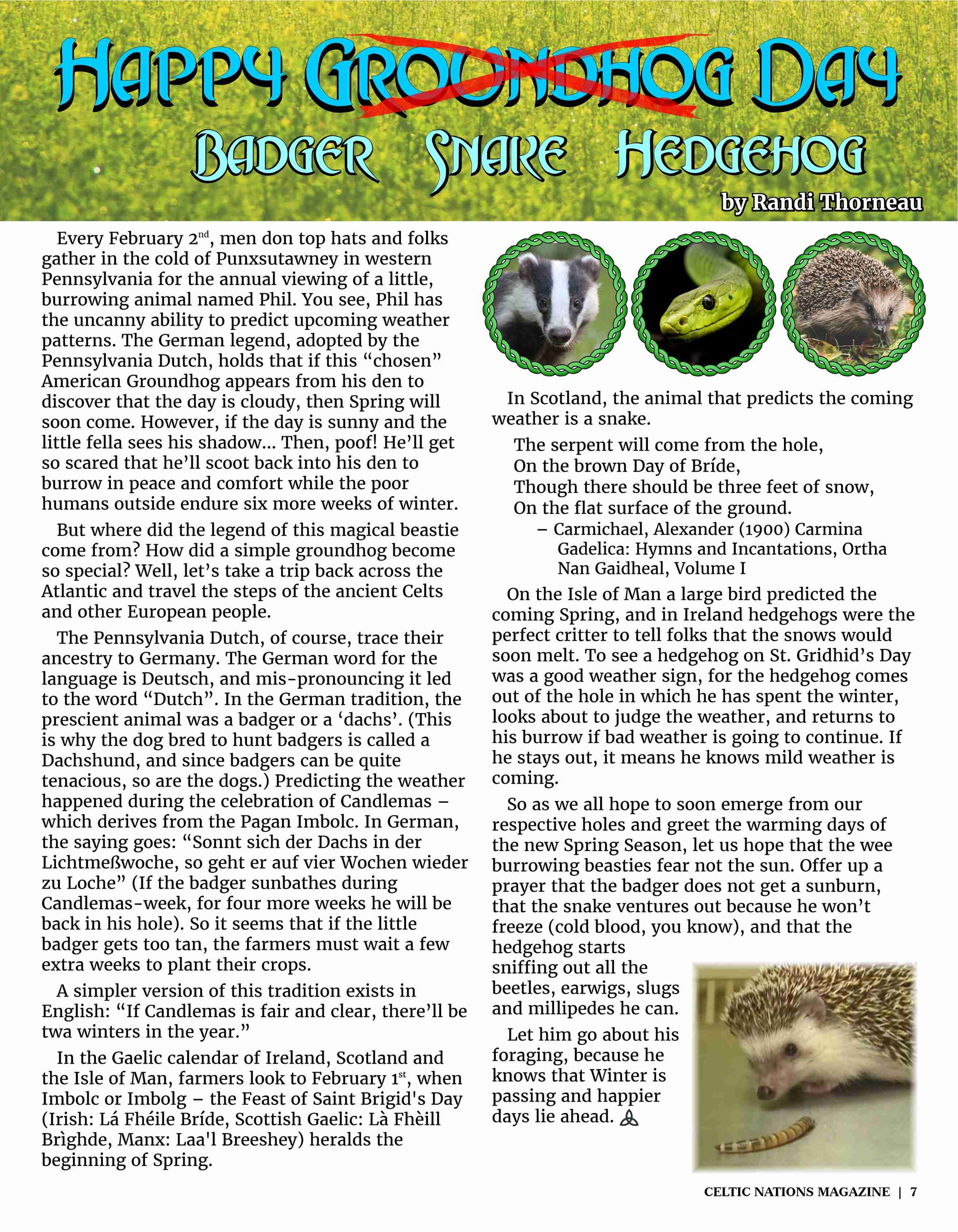 CELTIC NATIONS MAGAZINE - March 2021 – Celtic Art Store / EHR Books