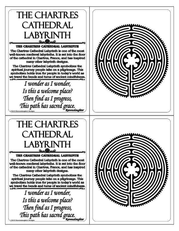 Chartres Cathedral Finger Labyrinth Digital Download – Celtic Art Store ...