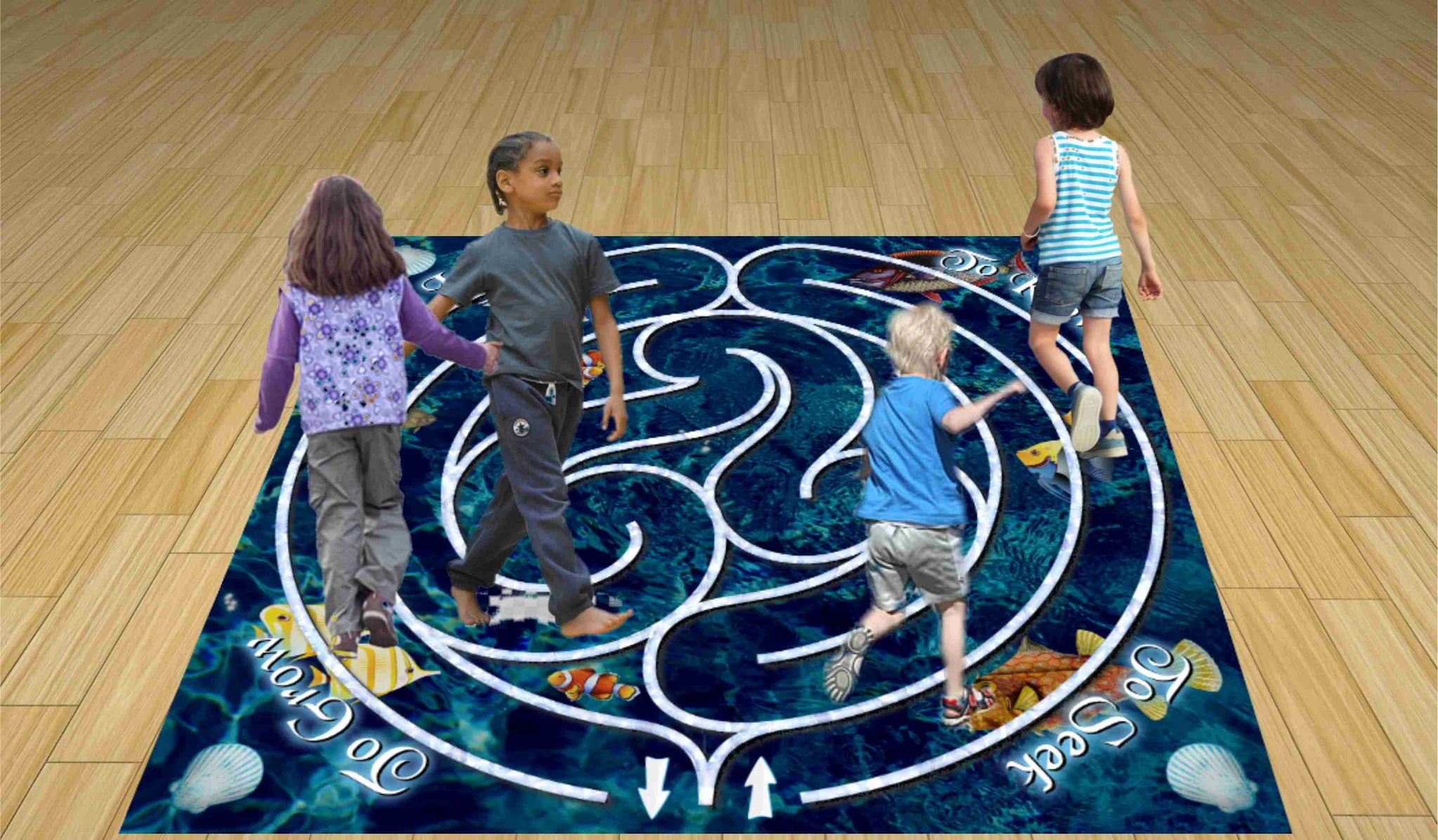 Walk-Thru Labyrinth Vinyl Floor Mats – Celtic Art Store by Ravensdaughter