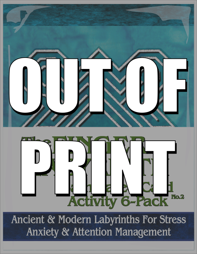 Finger Labyrinth Laminated Card 6-Pack 2 – Celtic Art Store / EHR Books