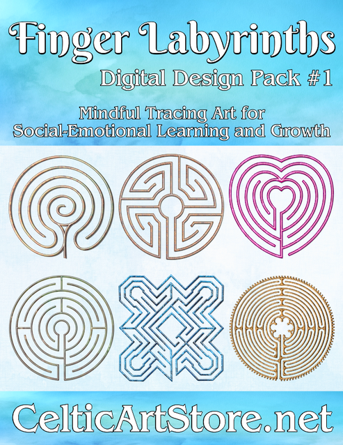 Mindful Finger Labyrinth Digital Download Pack #1 – Celtic Art Store ...