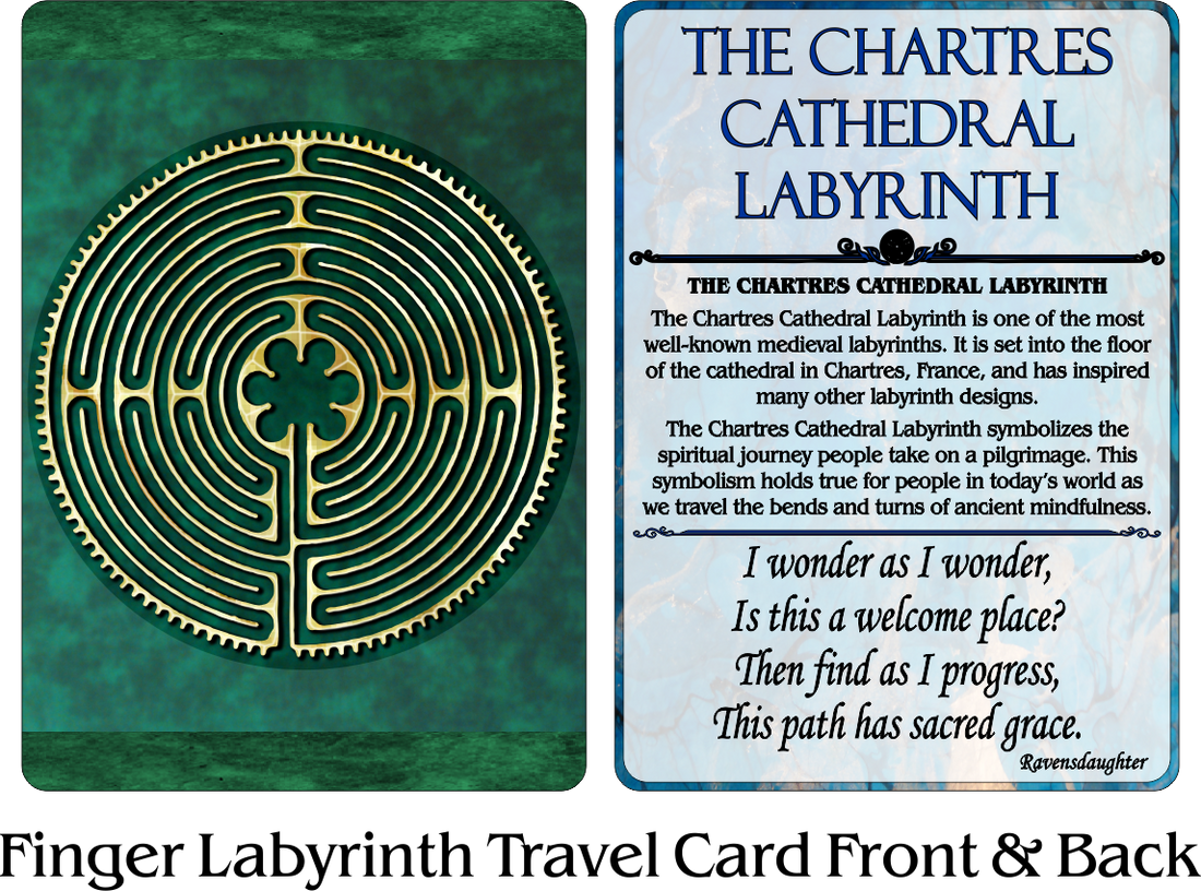 Finger Labyrinth Travel Cards 10-Count Pack - Mindful Tracing Art ...